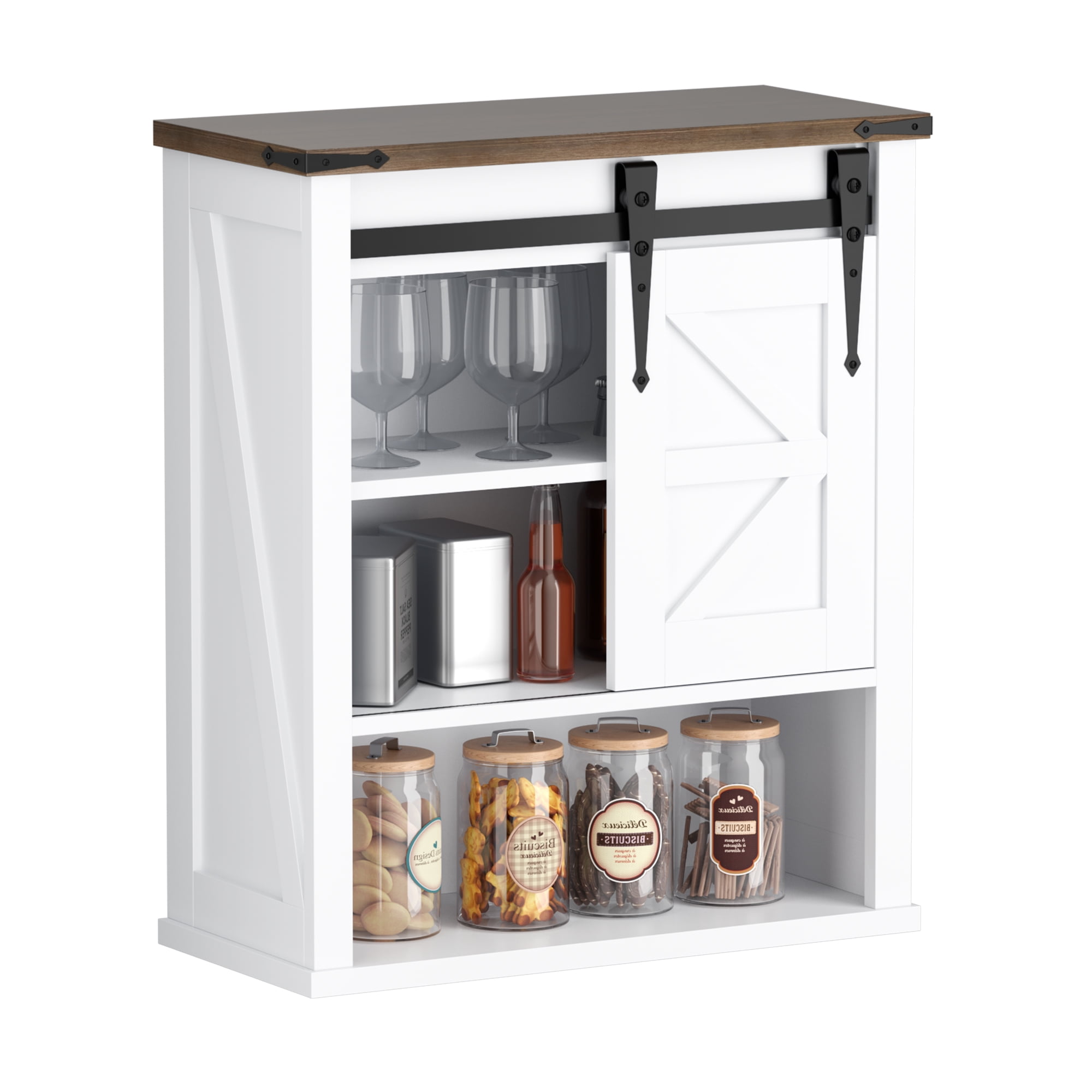 Tropow Bathroom Floor Cabinets, Farmhouse Lockers, With Barn Doors And ...