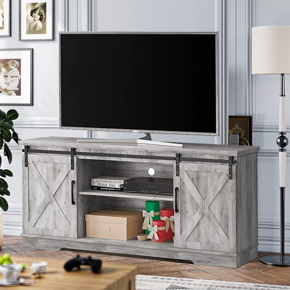 Tropow Farmhouse TV Stand for 65 inch TV, Farmhouse Entertainment ...