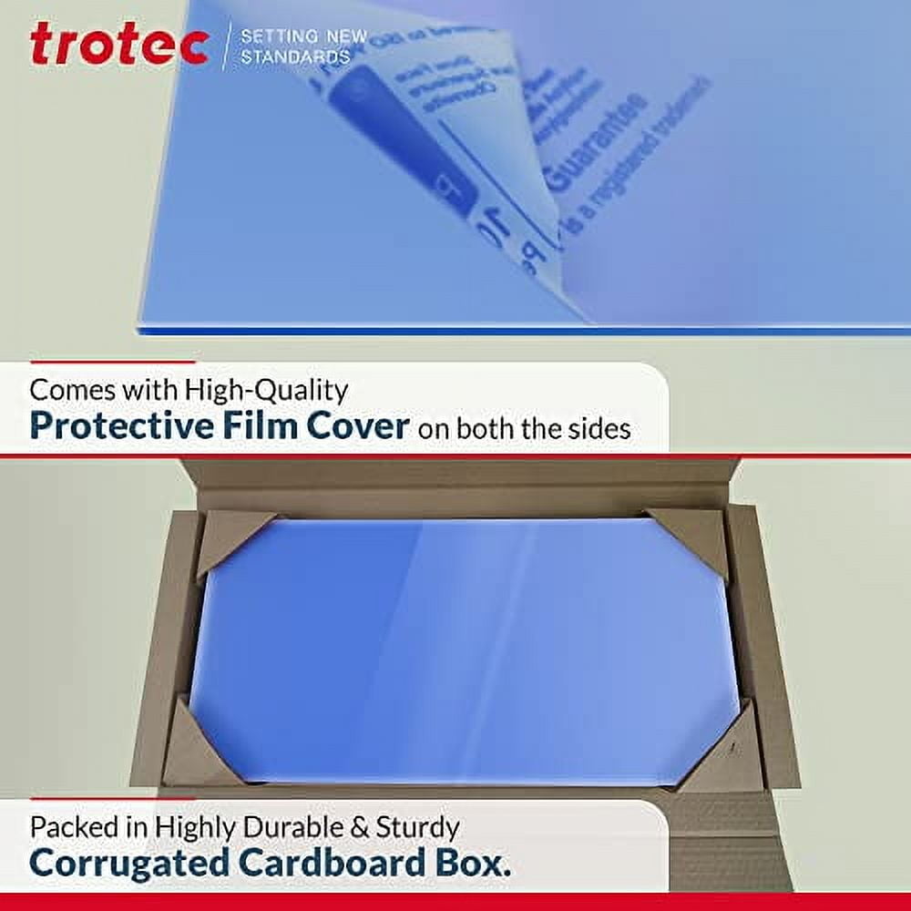 Trotec | Translucent Satin Plexiglass Sheet | 4 Pcs | Matte | Fuchsia ...