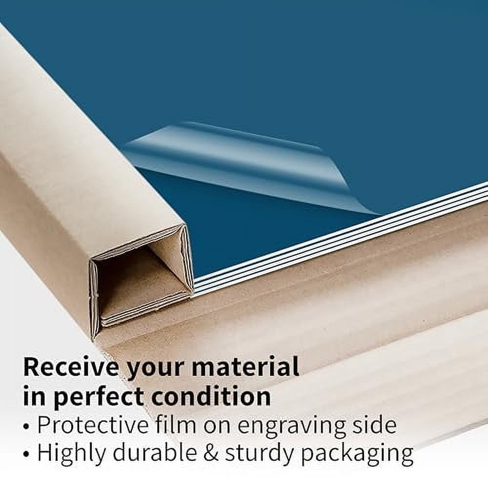 Trotec TroLase | 12"x12"x1/8", 8 Pcs | Blue/White | 2 Ply | Modified ...