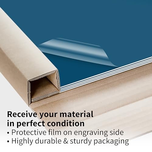 Trotec TroLase | 12"x24"x1/8", 4 Pcs | Blue/White/Blue | 3 Ply ...