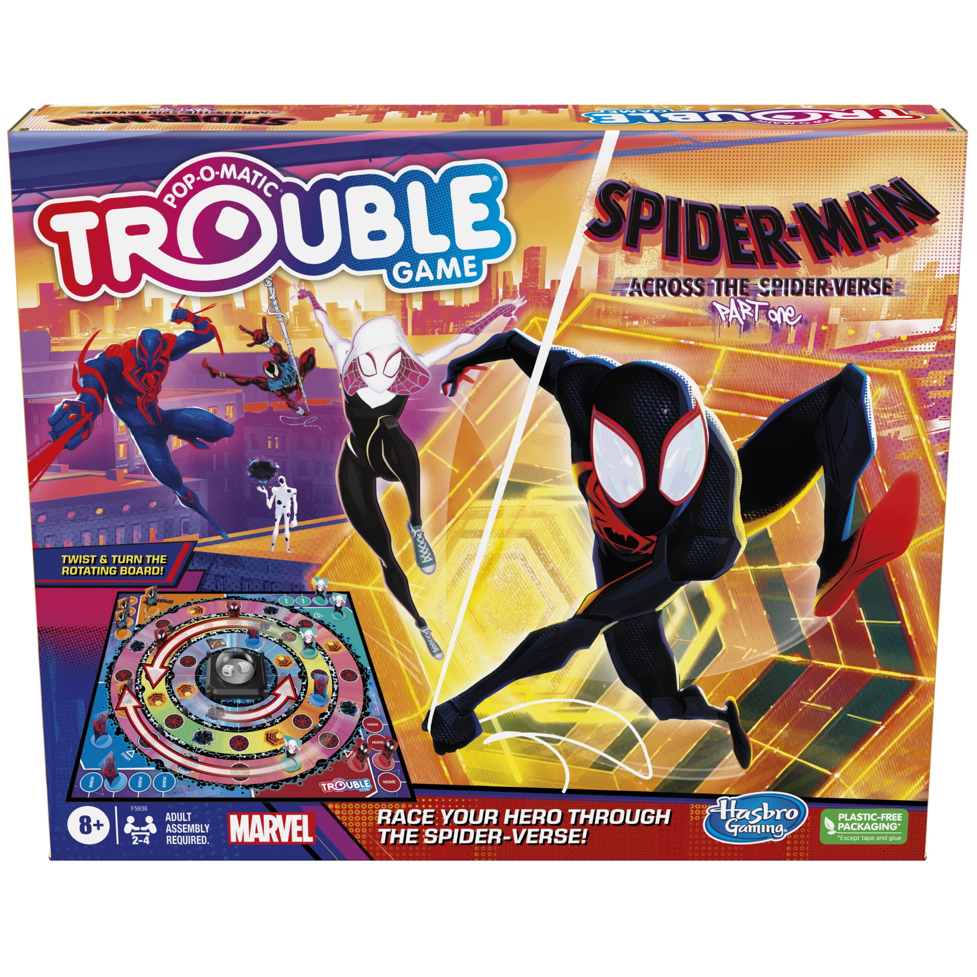 Marvel Spider-Man Trouble Superhero Kids Board Game - Across the Spider ...