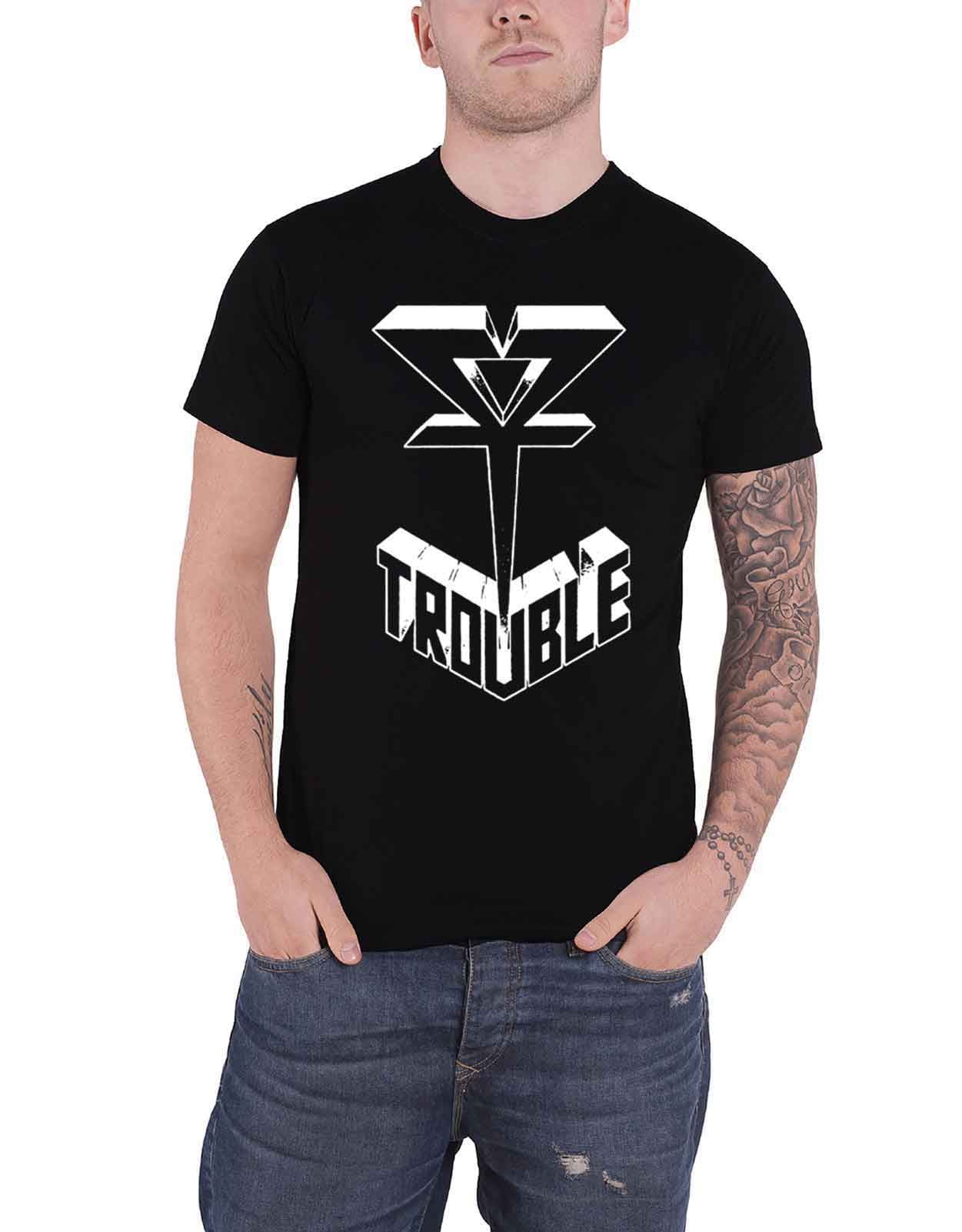 Trouble T Shirt Band Logo Doom Metal new Official Mens - Walmart.com