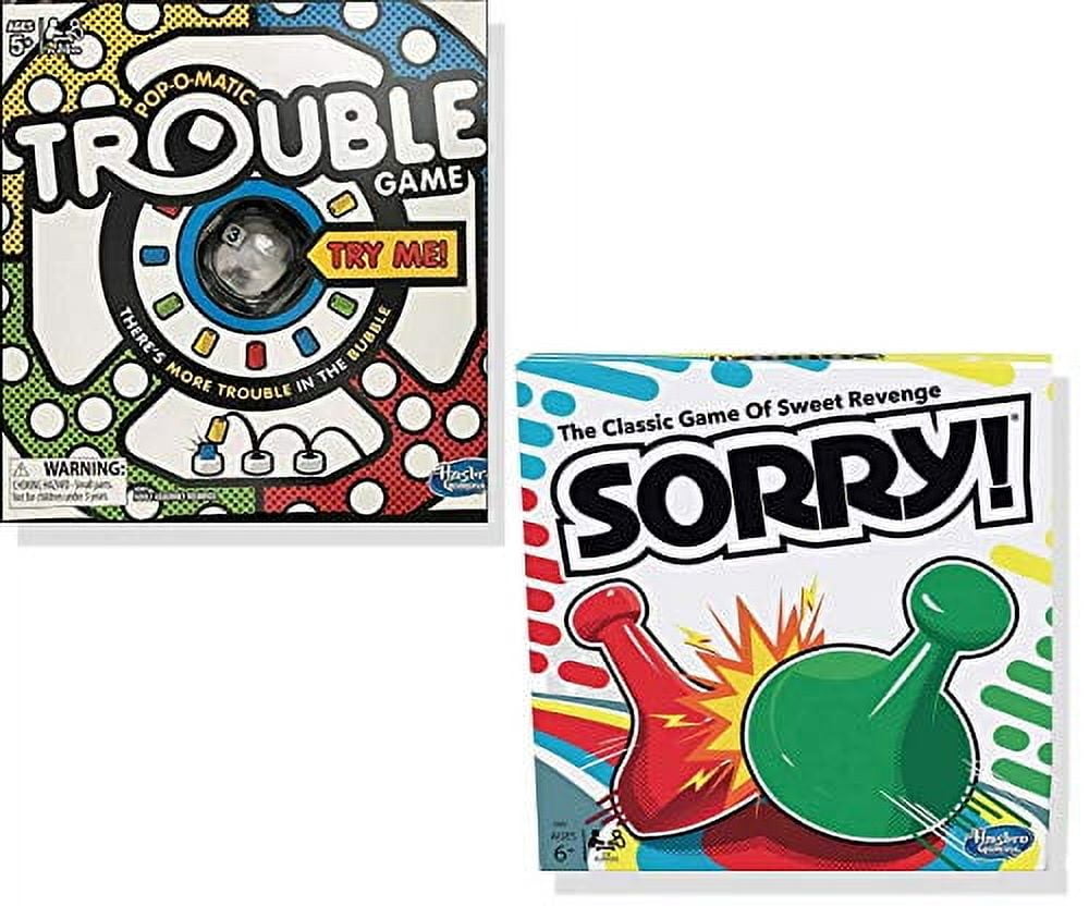 Brishan Exclusive Bundle: Classic Trouble & Classic Sorry! Board Games ...