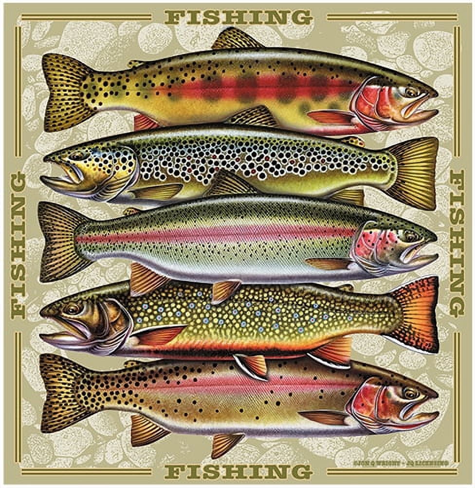 Trout Fishing [3 Pack] of Vinyl Decal Stickers | 5" | Indoor/Outdoor ...