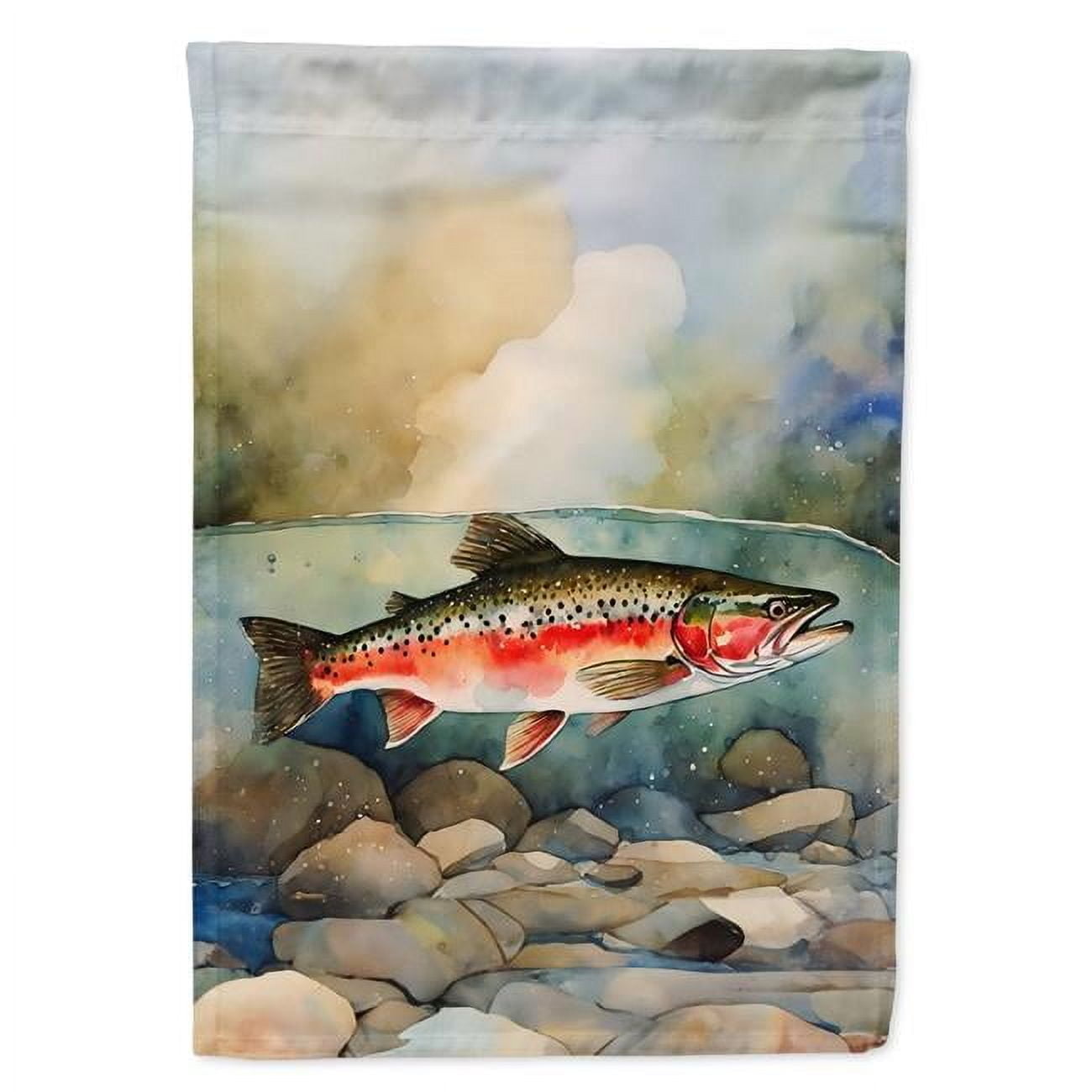 Trout Garden Flag 11.25 in x 15.5 in - Walmart Business Supplies