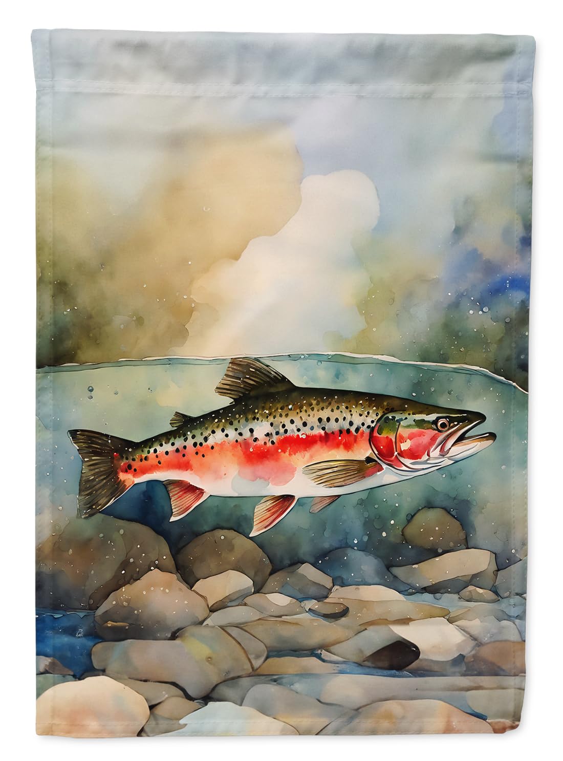 Trout Garden Flag 11.25 in x 15.5 in - Walmart Business Supplies