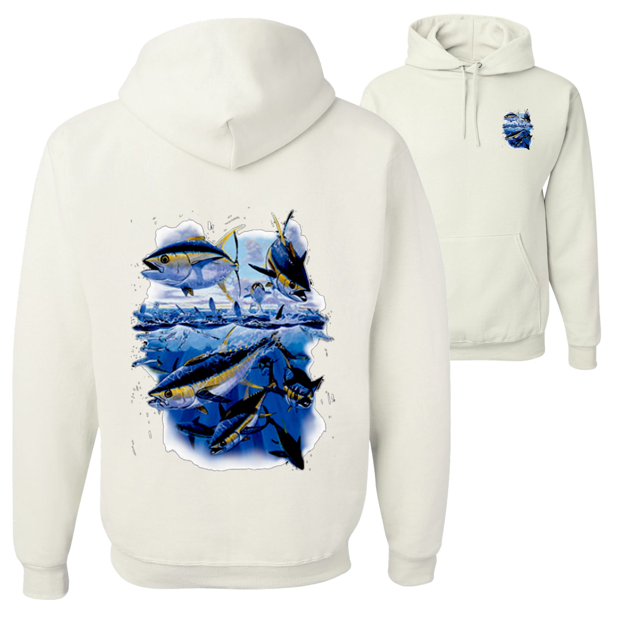 Trout Largemouth Bass Fish Fishing Lovers FRONT AND BACK Mens Hoodies ...