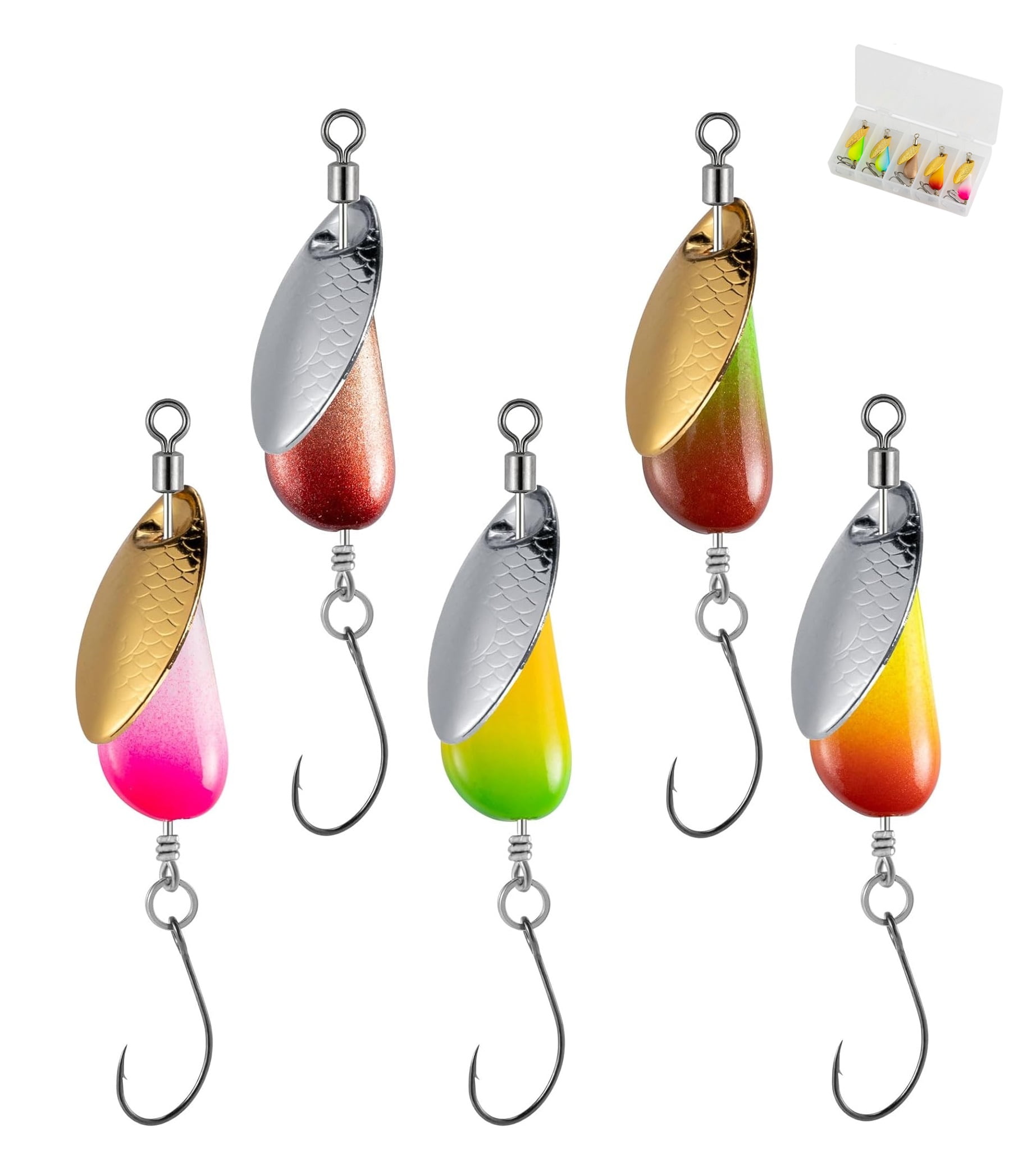 Trout Spinners, Fly Trout Fishing Lures for Bass Salmon Pike, Fishing ...