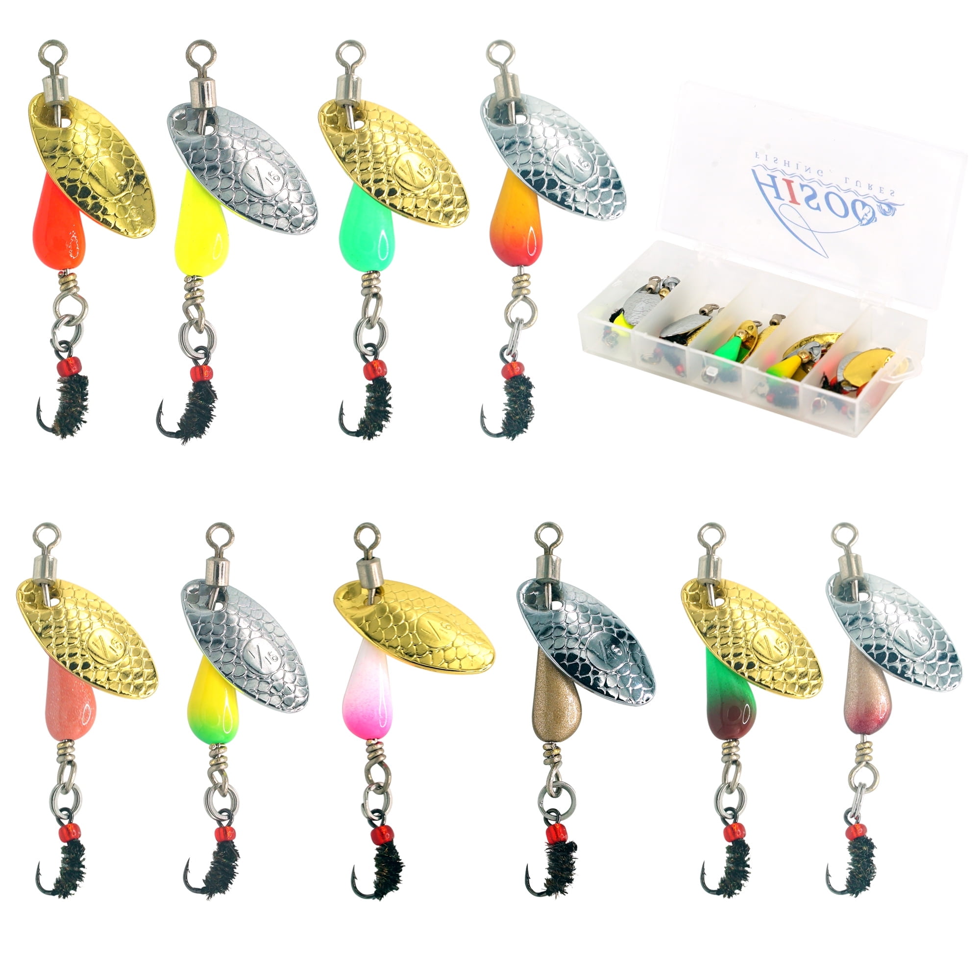Trout Spinners, Fly Trout Fishing Lures for Bass Salmon Pike, Fishing ...