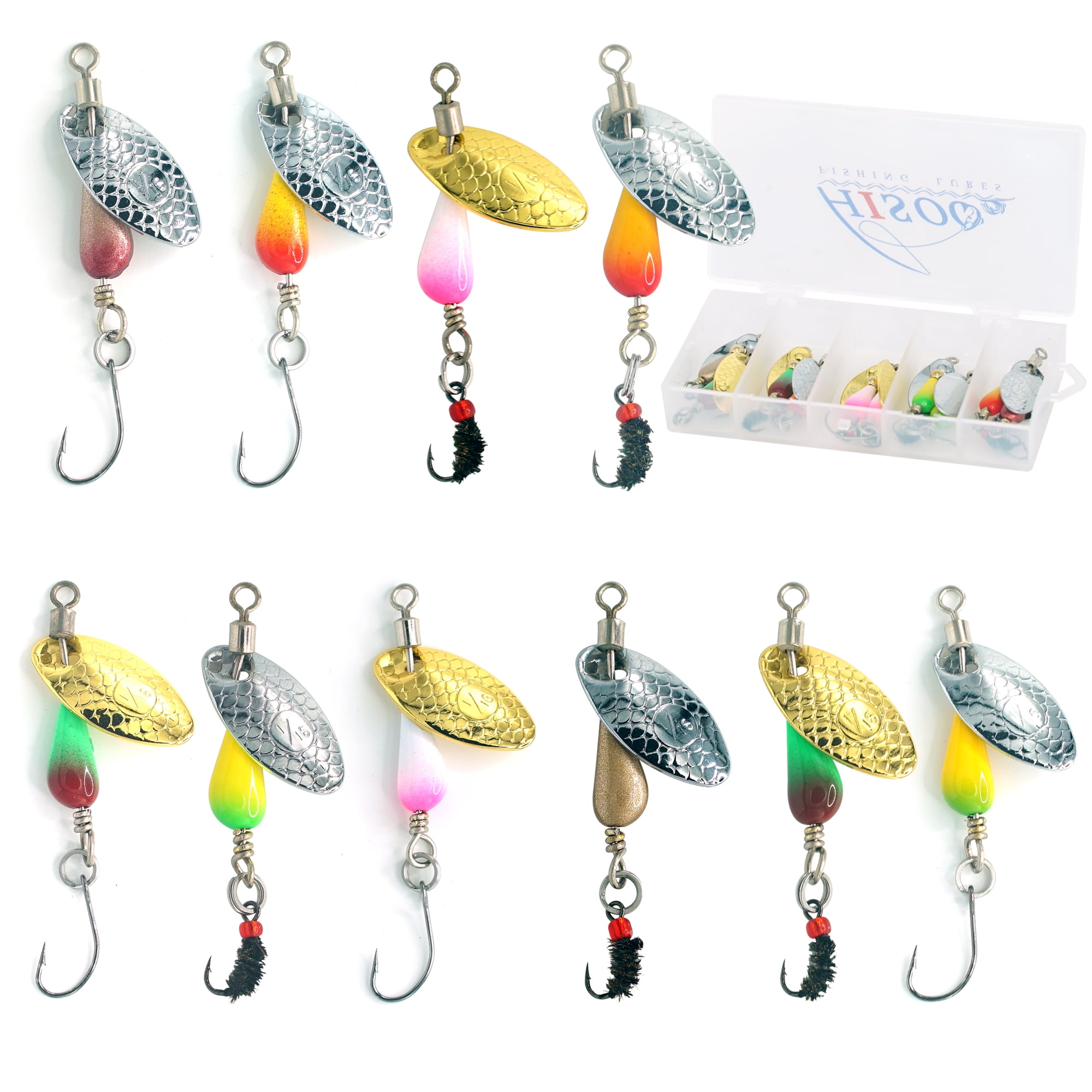 Trout Spinners, Fly Trout Fishing Lures for Bass Salmon Pike, Fishing ...