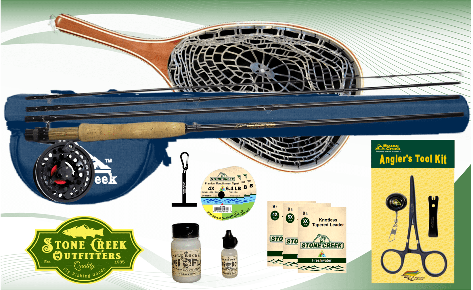 Trout Stalker - Fly Fishing Starter Kit / 9' - 6 wt. - Walmart.com