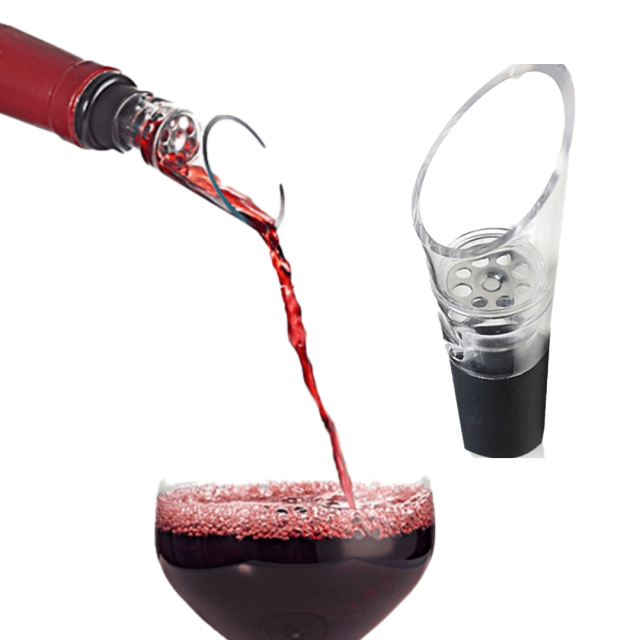 Trovety Wine Aerator Pourer Spout – 2-in-1 Diffuser Oxygenator and ...