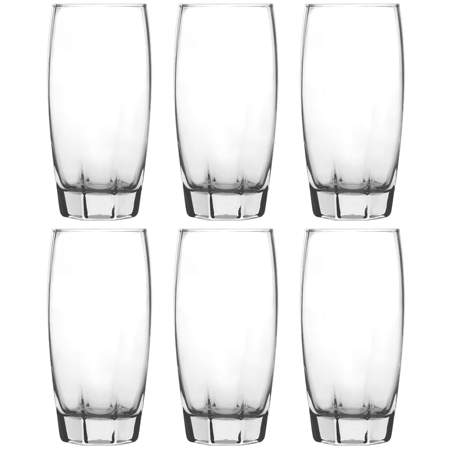 Troveza Highball Glass for Dining Table Juice Heavy Base Tall Bar ...