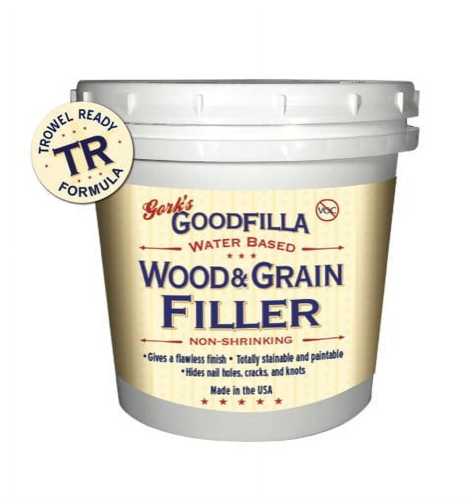 GoodFilla Trowel-Ready Water-Based Wood and Grain filler, Alder, Gallon ...
