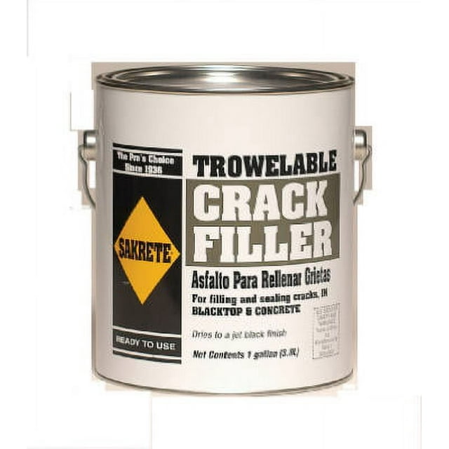 Trowelable Asphalt/blacktop Crack Filler, 1 Gallon, Sakrete, 60450027 - Walmart.com