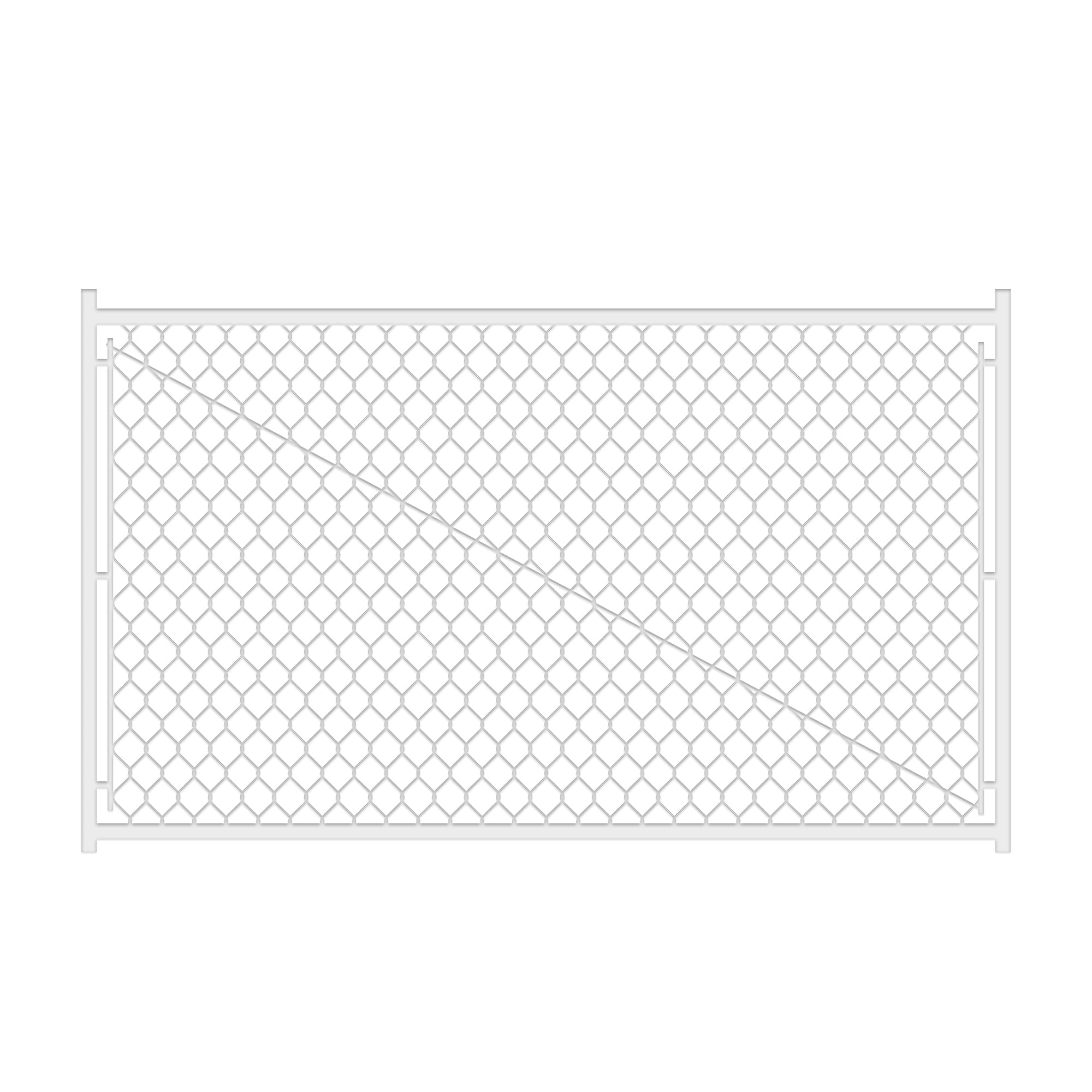 Troxlin Adjustable Chain Link Walk Gate Kit (24”-72”) – Heavy-Duty Anti ...