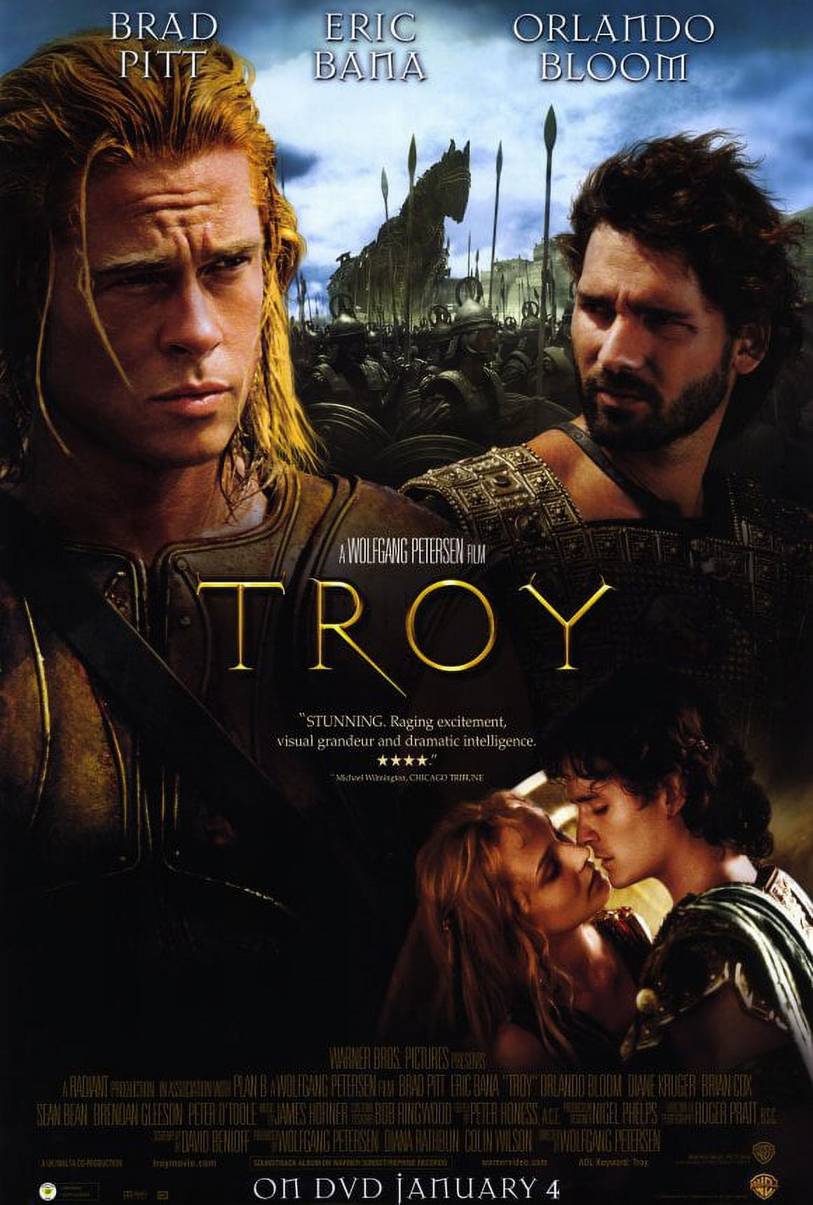 Troy (2004) 27x40 Movie Poster - Walmart.com