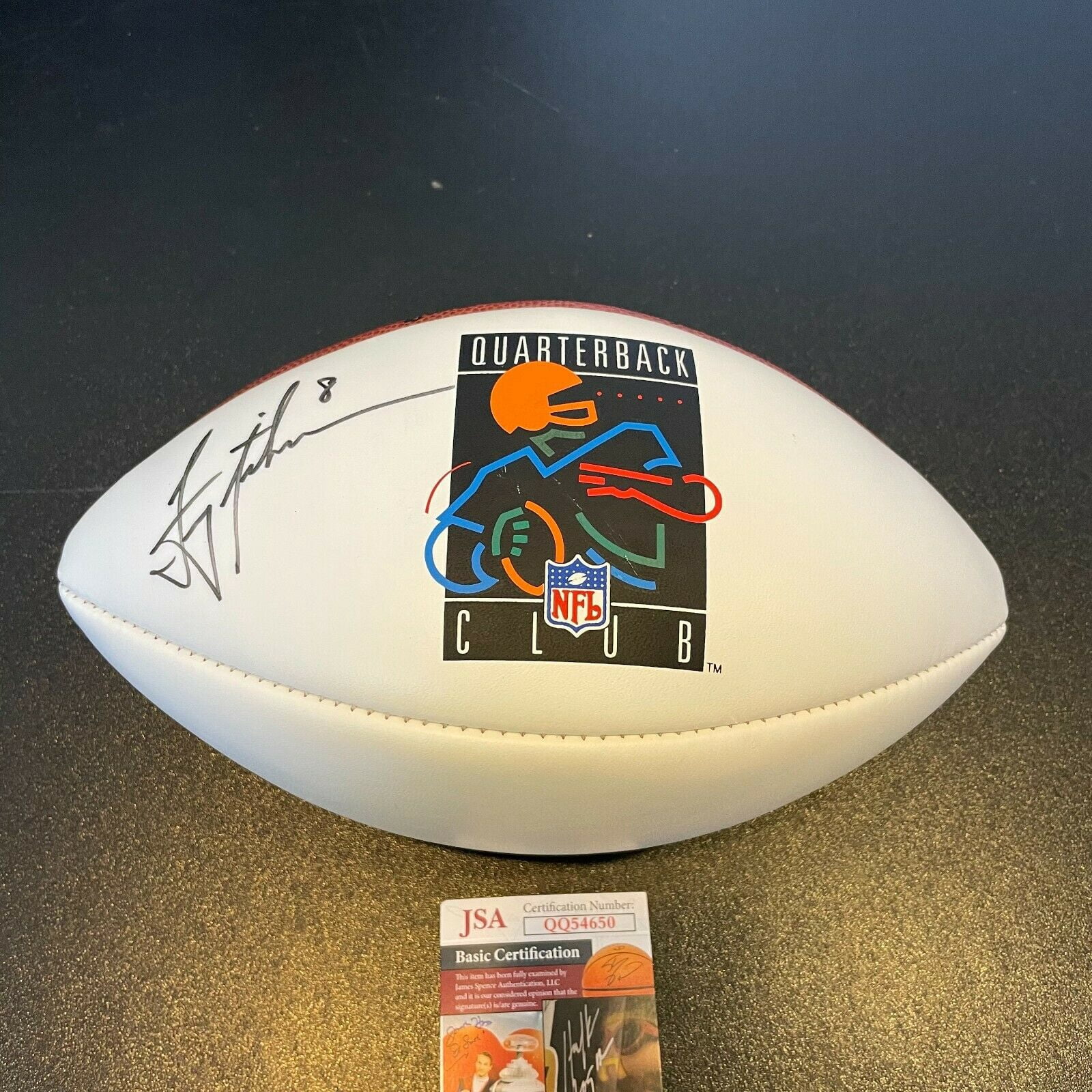Troy Aikman Signed Wilson NFL Quarterback Club Football JSA COA ...
