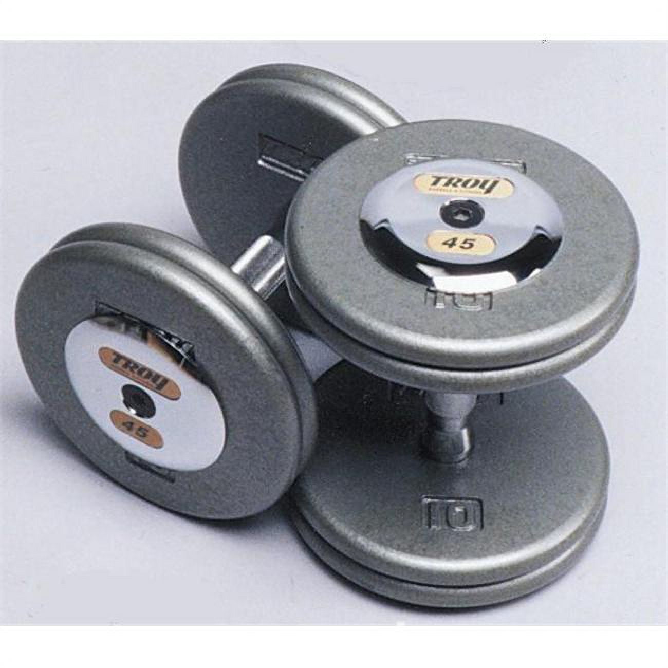 Troy Barbell HFD-095C Pro-Style Dumbbell With Chrome End Cap - 95 ...