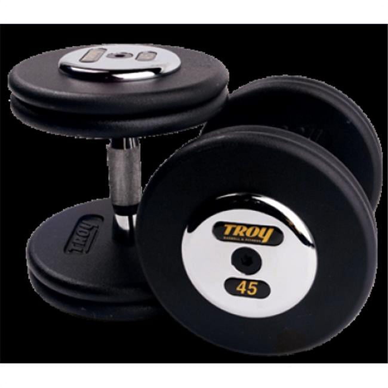 Troy Barbell PFD-055C Black Troy Pro-Style Cast dumbbells - Chrome ...