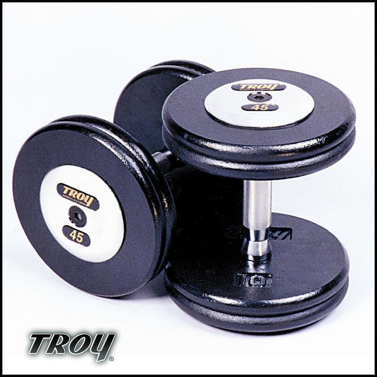 Troy Barbell PFDC-090C Pro-Style Premium Dumbbells With Contoured ...