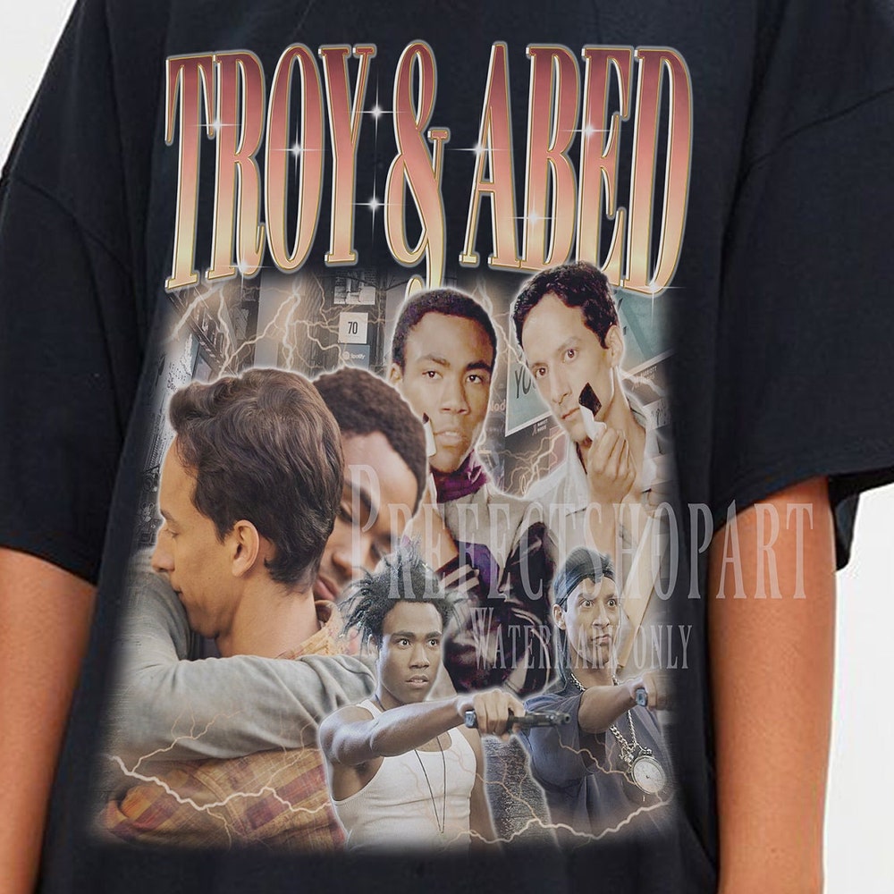 Troy Barnes Shirt, Abed Nadir Shirt, Abed Gubi Nadir and Donald ...
