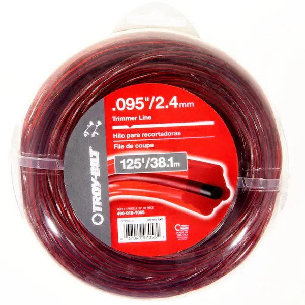 Troy-Bilt 0.095 in. x 125 ft. Twisted Pentagonal Shape Gas String ...