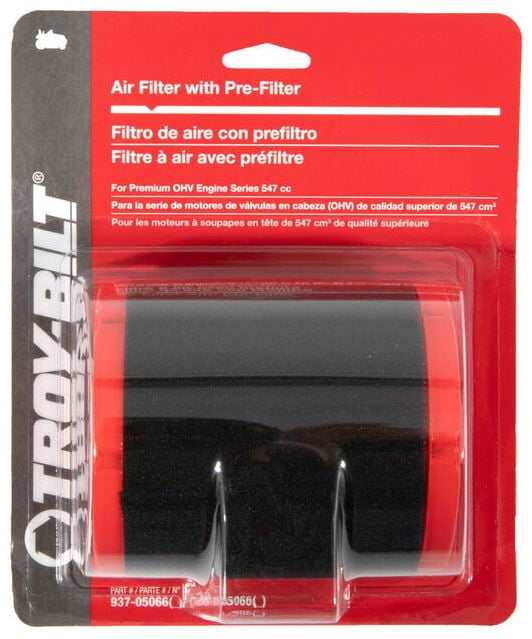 Troy-Bilt 490-200-Y063 Air Filter for Premium 547cc OHV Engines with ...