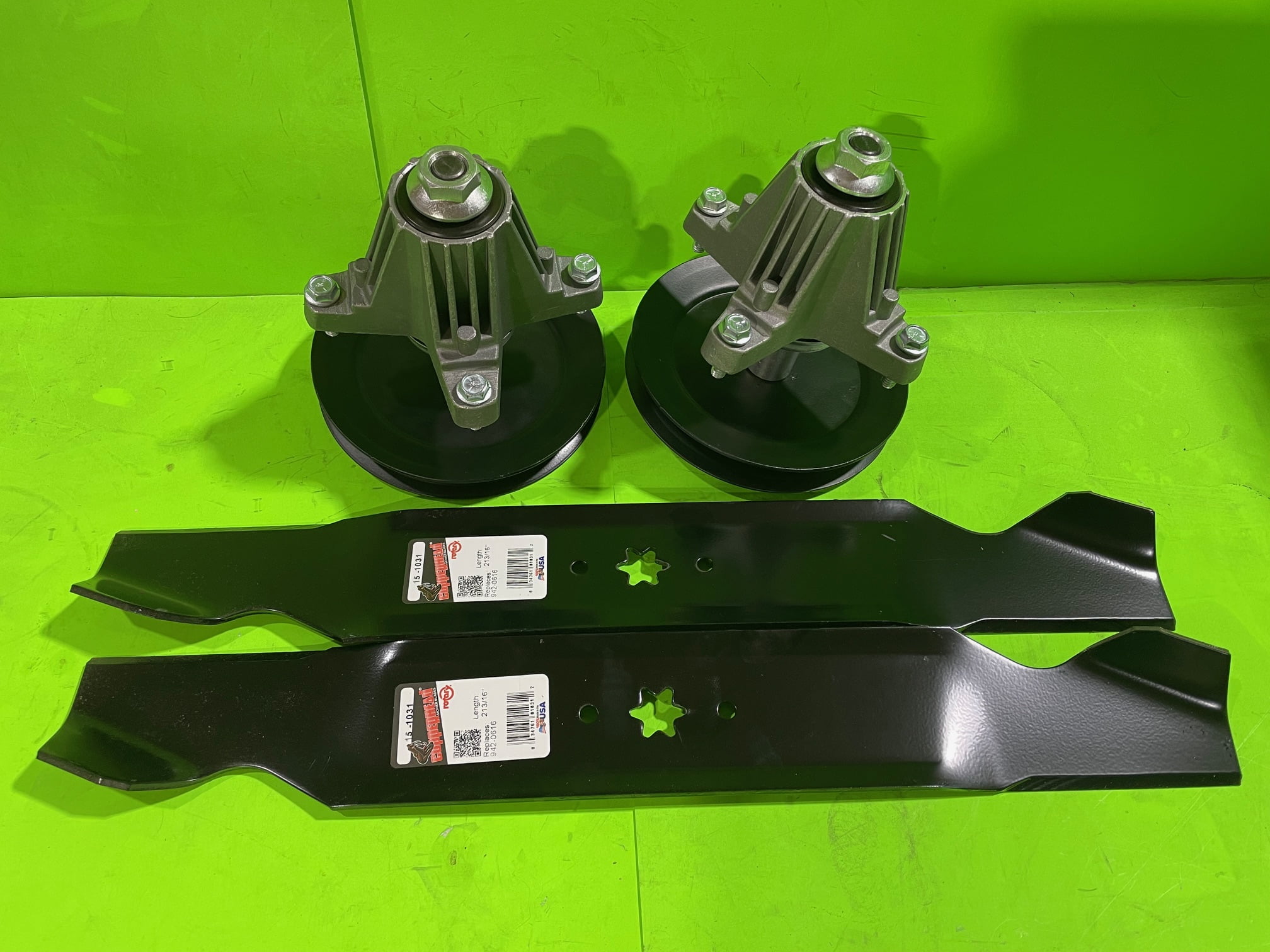 Troy-Bilt TB42 TB2142 Super Bronco Pony 42" Mower Deck Spindles Blades ...