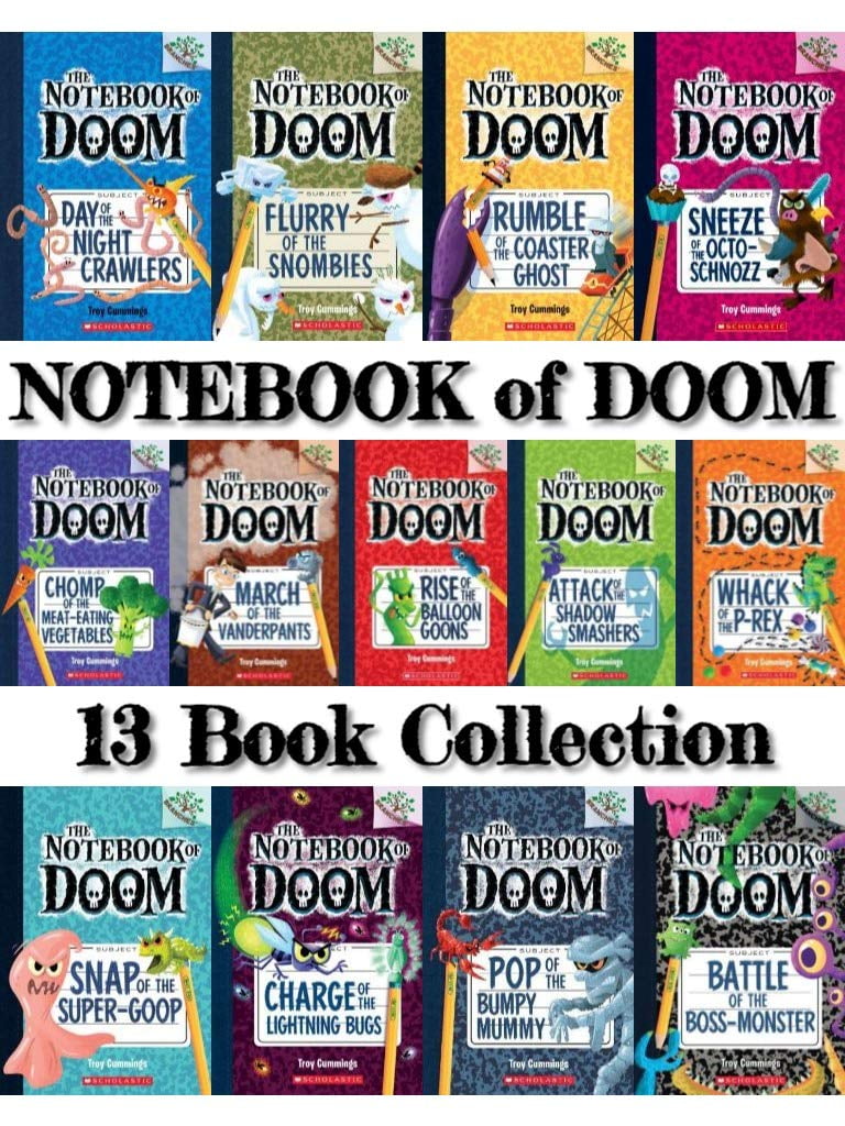 Troy Cummings The Notebook of Doom 13-Book Box Set – Full Collection of ...