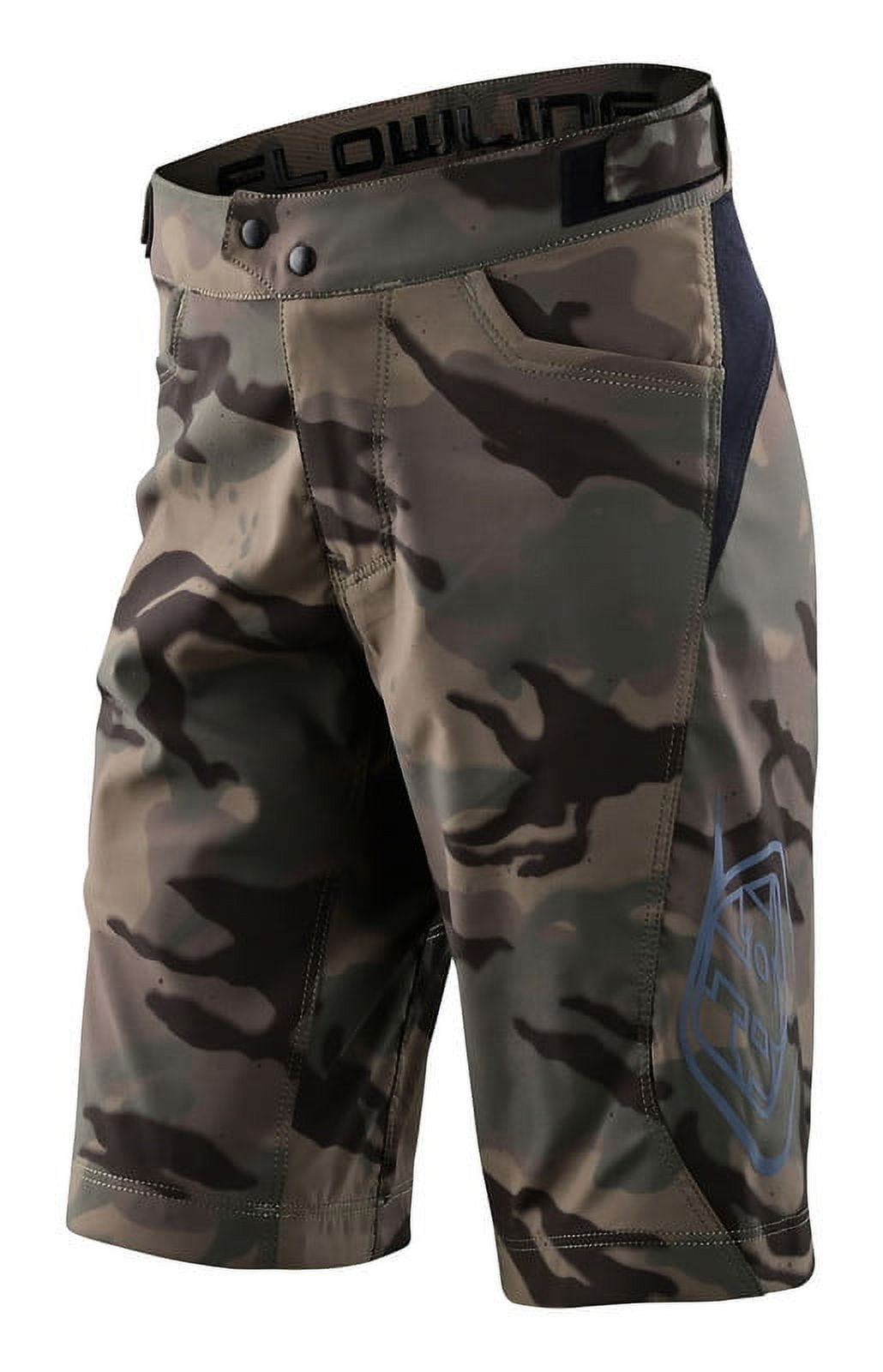 Troy Lee Designs Flowline Spray Camo Youth MTB Mountain Bike Shorts ...