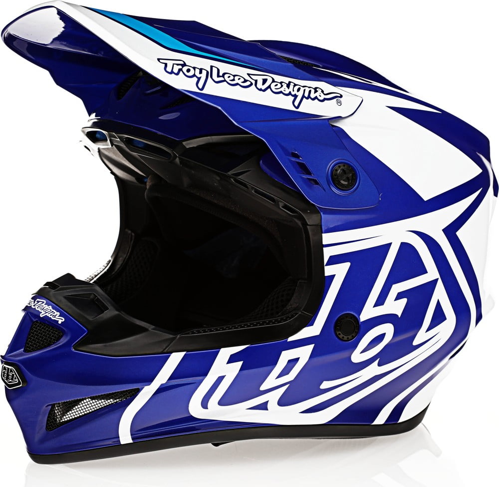 Troy Lee Designs GP Overload MX Offroad Helmet Blue/White XL - Walmart.com