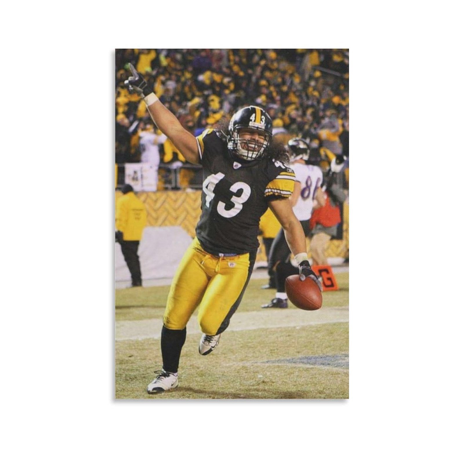 Troy Polamalu Canvas Poster Print Photo Art Painting Canvas Poster Home ...