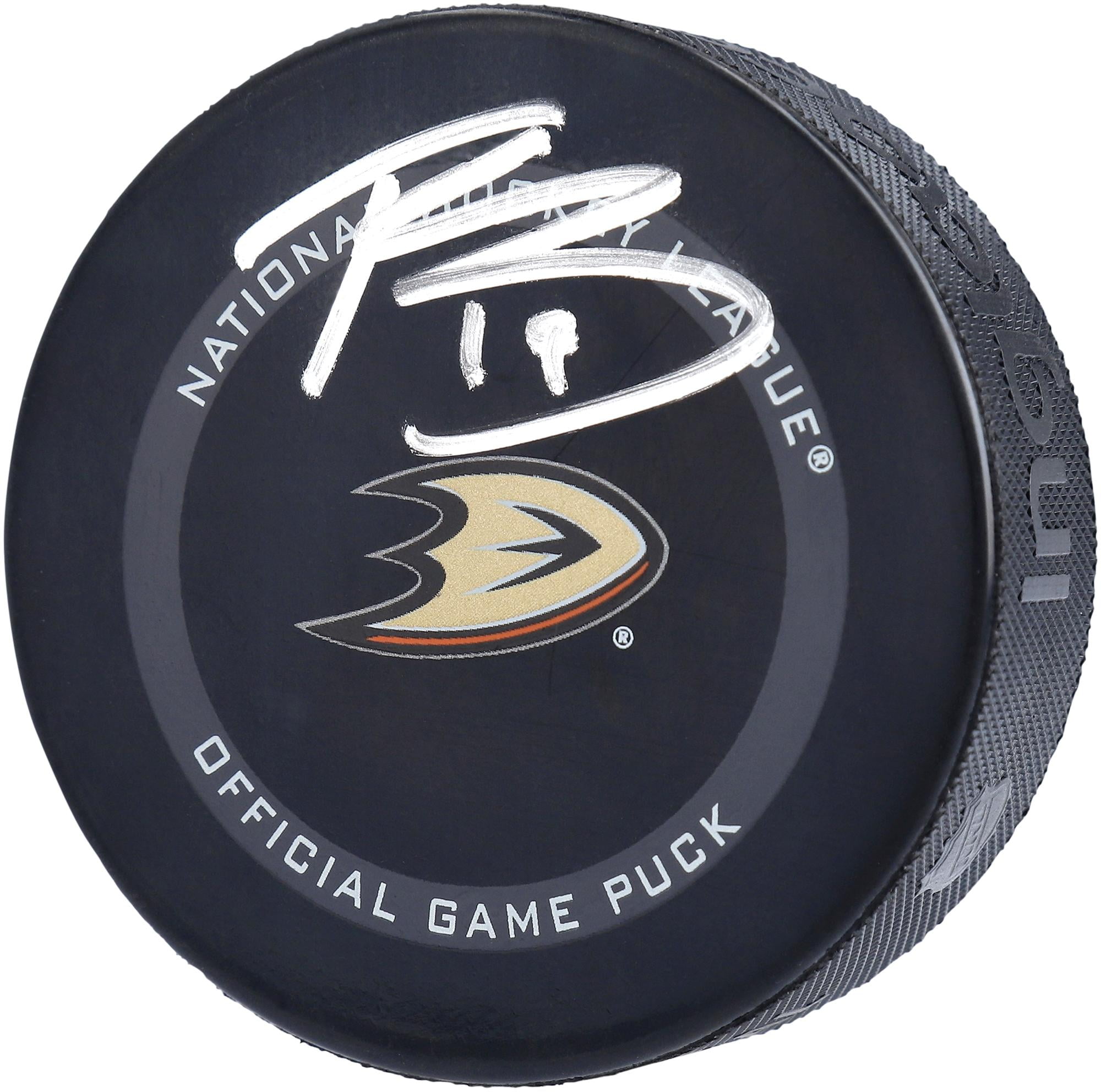Troy Terry Anaheim Ducks Autographed 2019 Model Official Game Puck ...