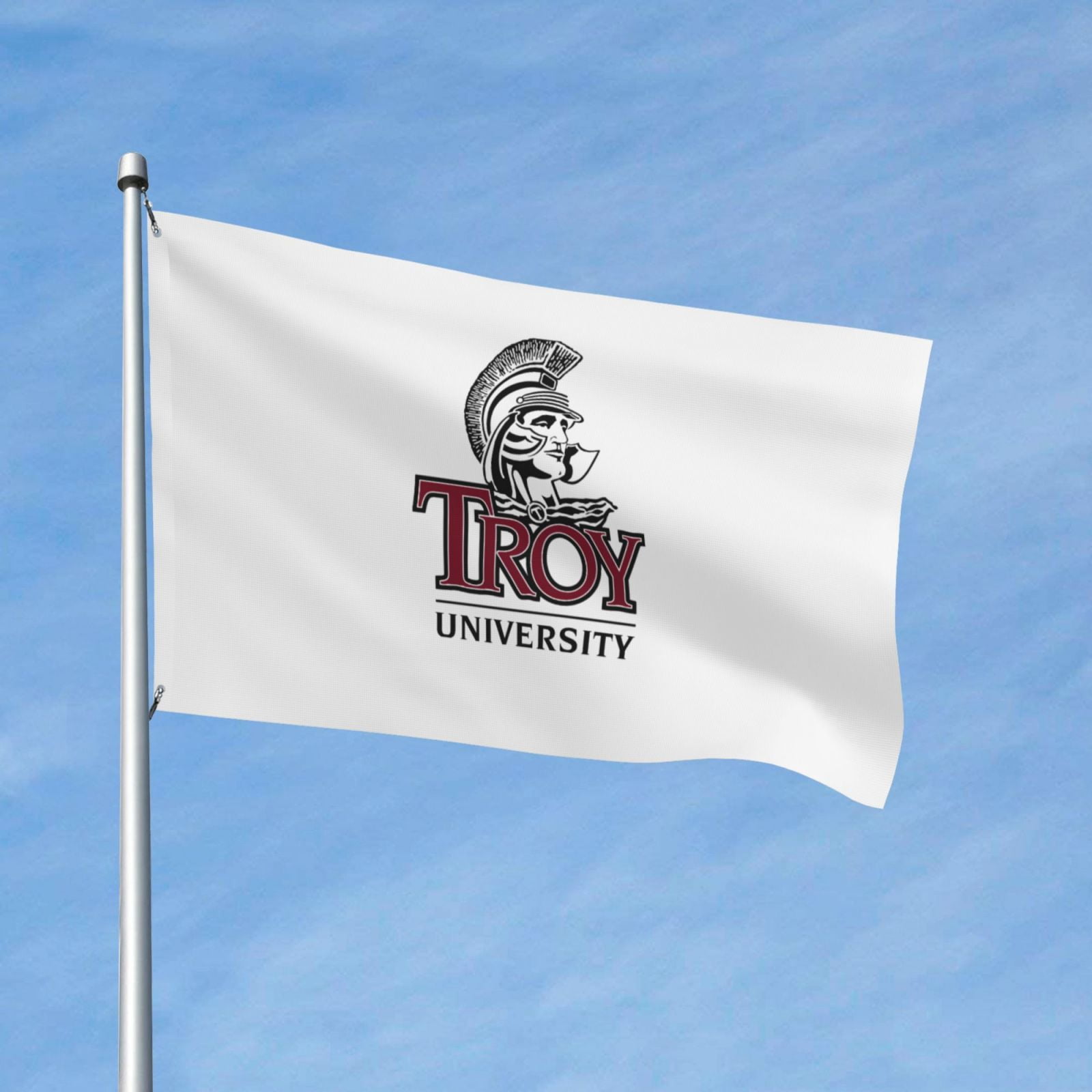 Troy University 3x5 Ft Flag Double Sided Indoor Outdoor Double Stitched Polyester Flag With 2 ...