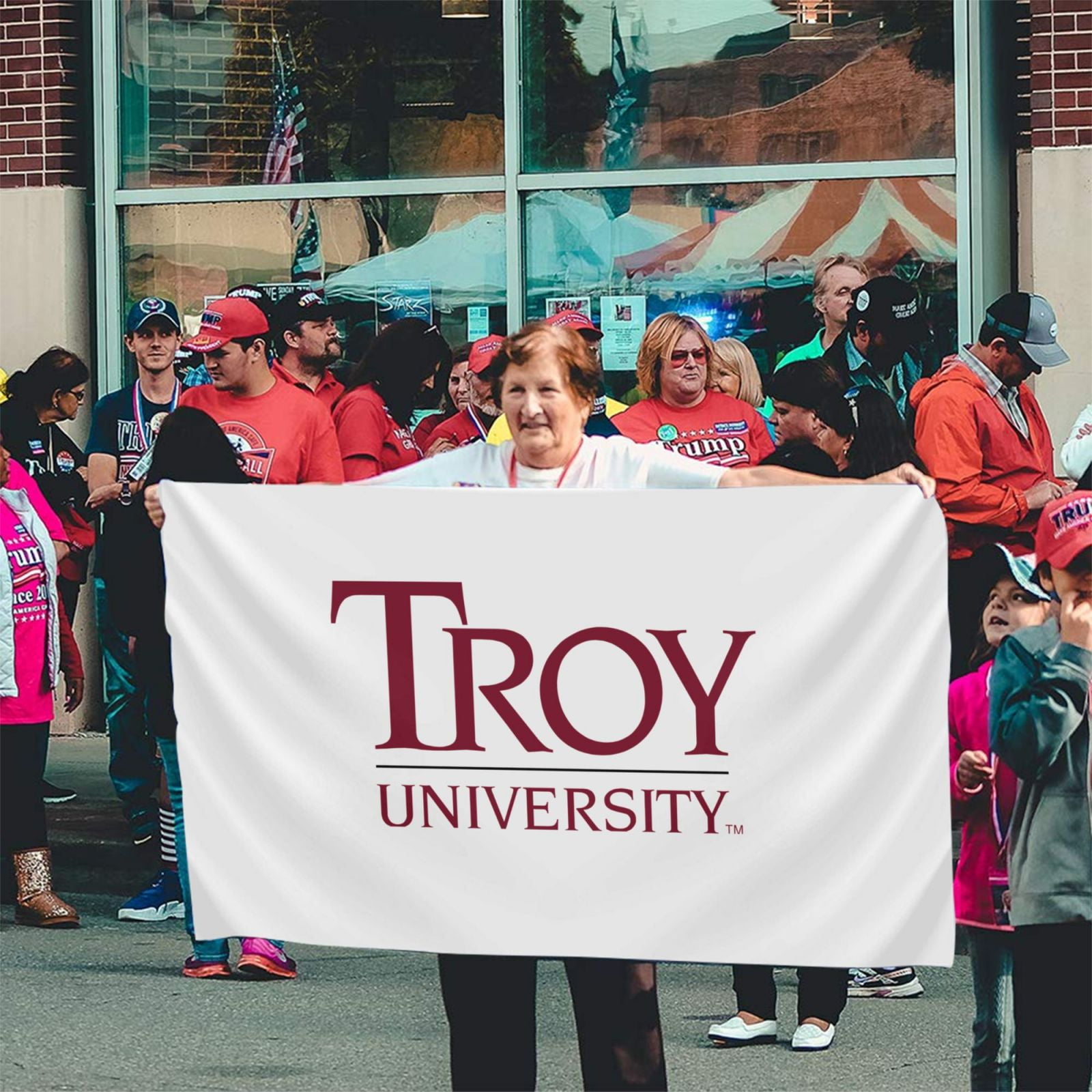 Troy University Banner Breeze Flag Outdoor Flags Home Flag Garden Flag ...