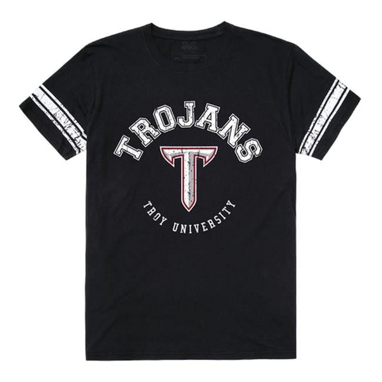 Troy University Men Football T-Shirt, Black & White - Extra Large ...