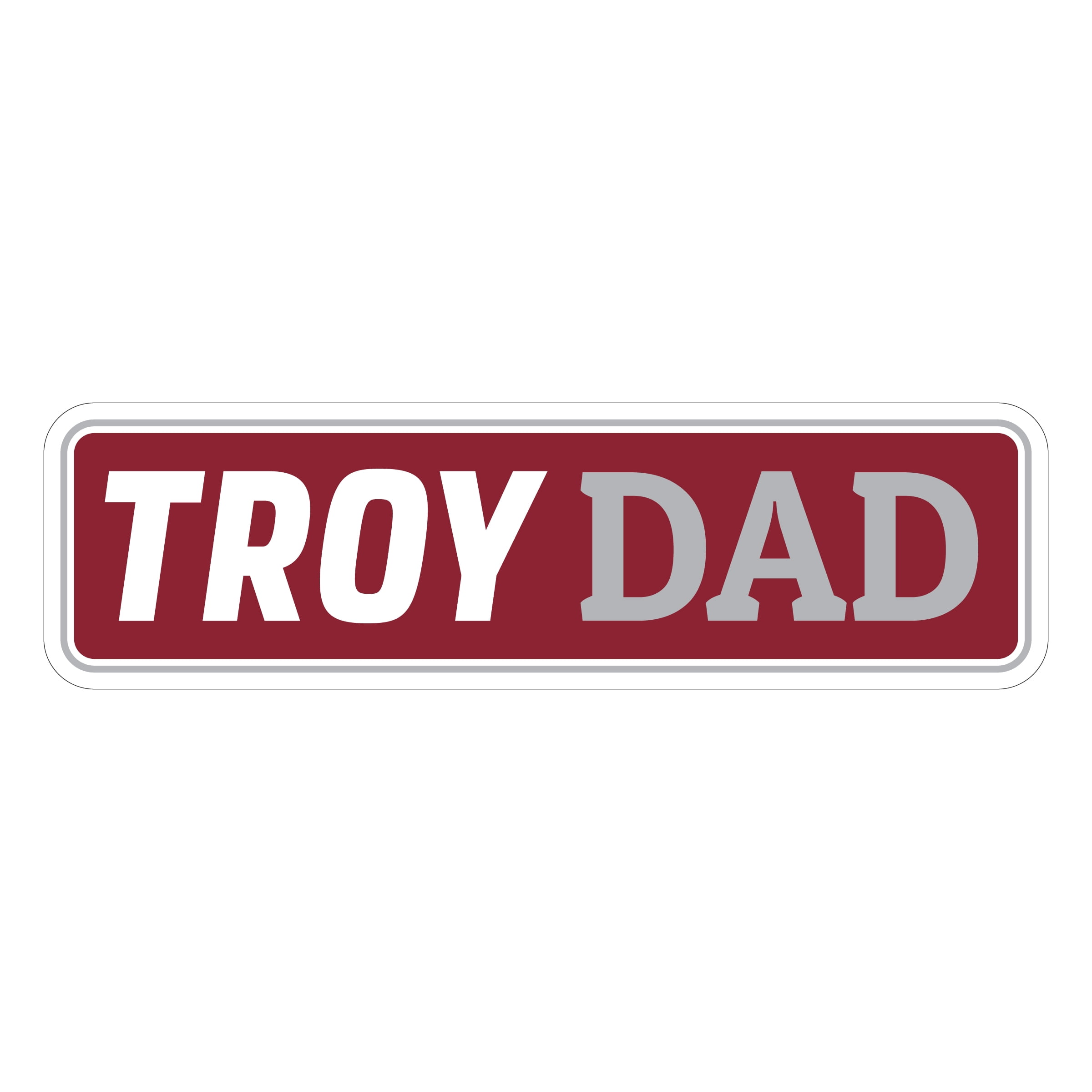 Troy University Proud Dad Die Cut Decal Officially Licensed Collegiate ...