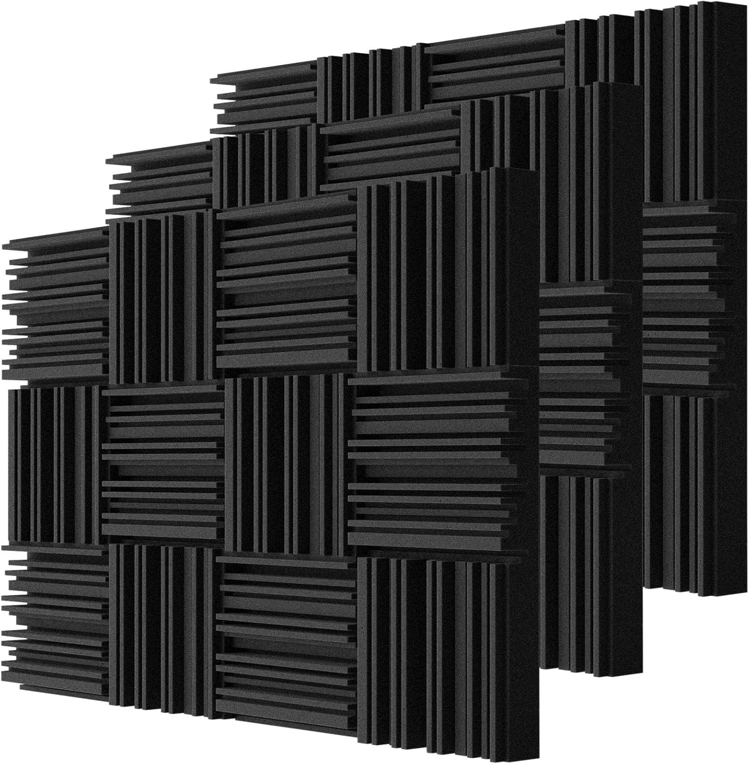 TroyStudio Thick Acoustic Foam Panels, 12 X 12 X 2 Inch 36 Pcs ...
