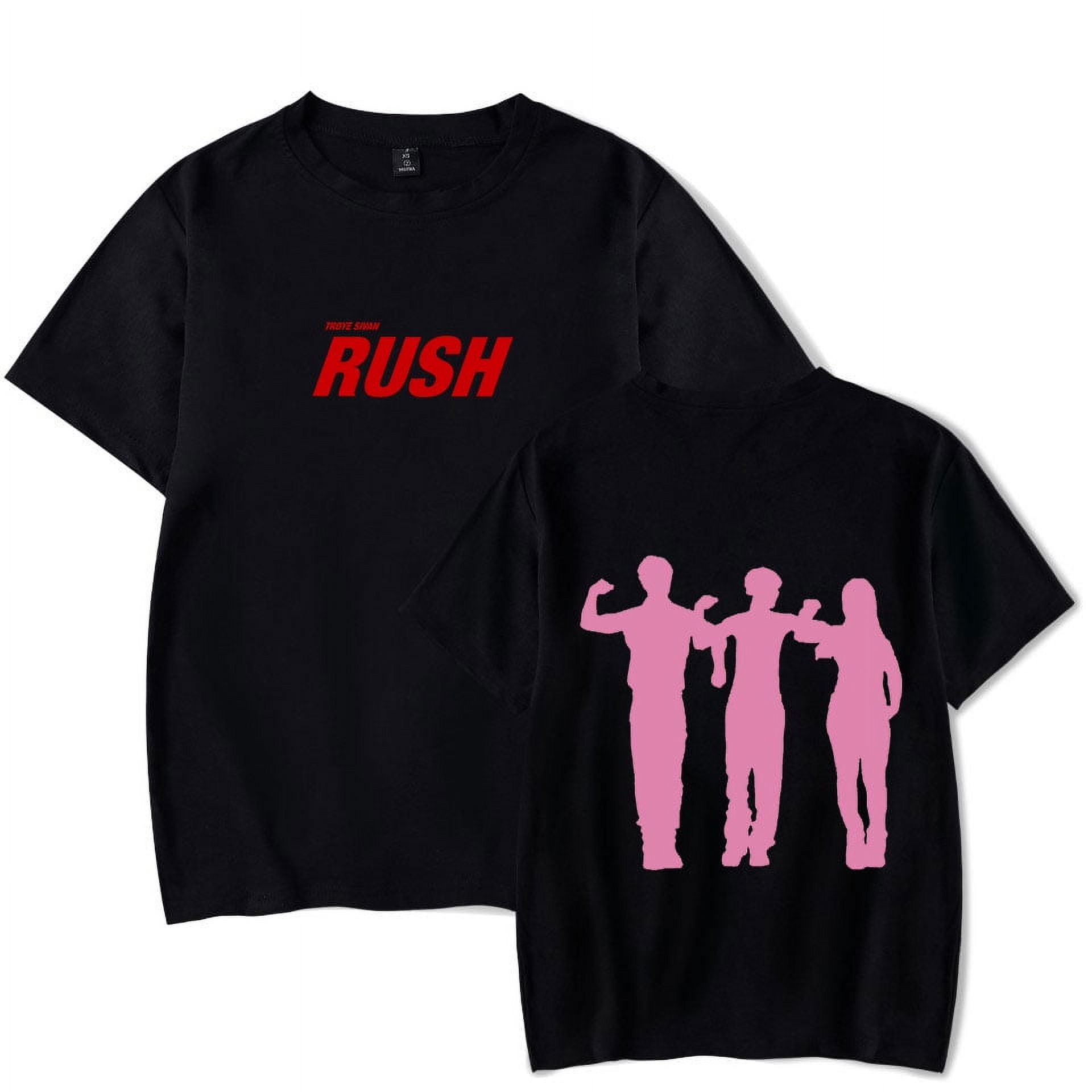 Troye Sivan Rush Merch T-shirt Women Men Crewneck Fashion Short Sleeve ...