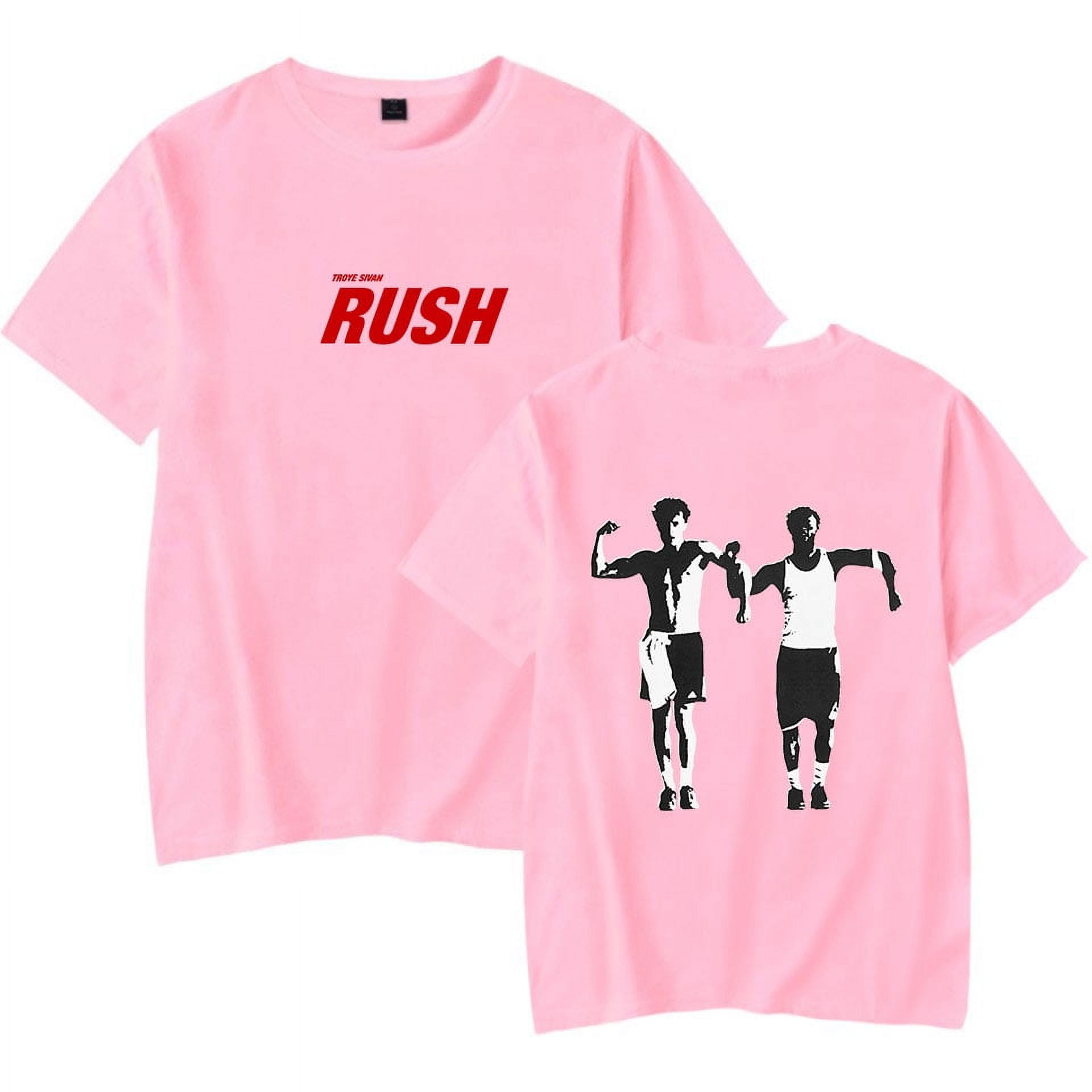 Troye Sivan Rush T-shirt Women Men Crewneck Fashion Short Sleeve ...