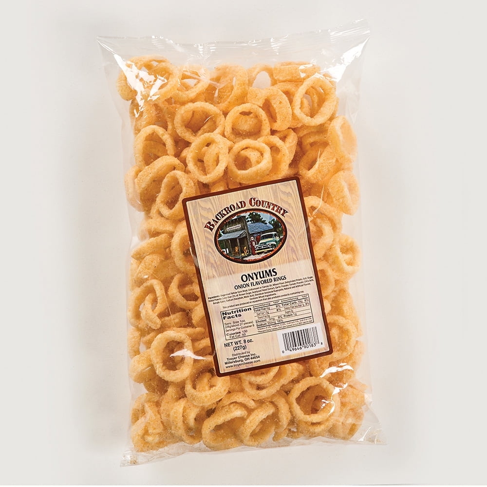 Troyer Cheese Onyums Onion Flavored Rings (2 bags) - Walmart.com