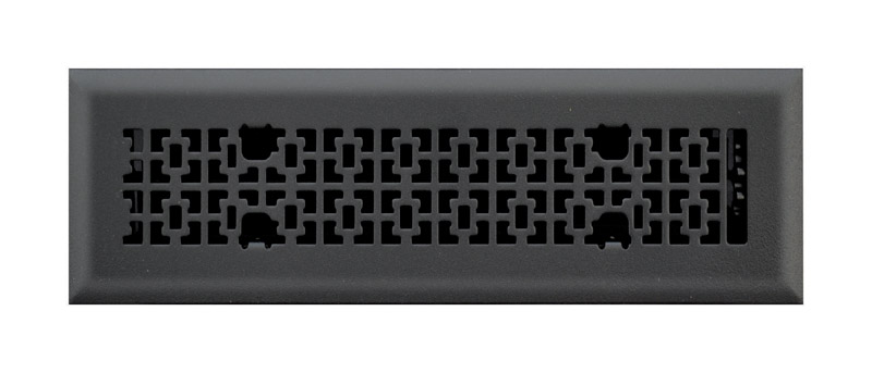 Tru Aire 2 in. H X 12 in. W 1-Way Matte Steel Floor Diffuser - Walmart.com