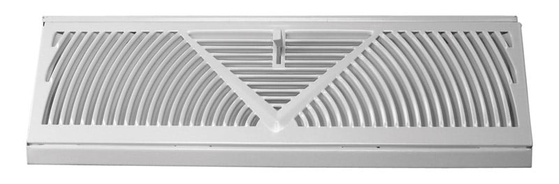 Tru Aire Steel Air Deflector Vent Baseboard Diffuser, 4-1/2 in H x 18 ...