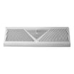 Imperial Metal Decorative Baseboard Register 18 Inch White Adjustable ...