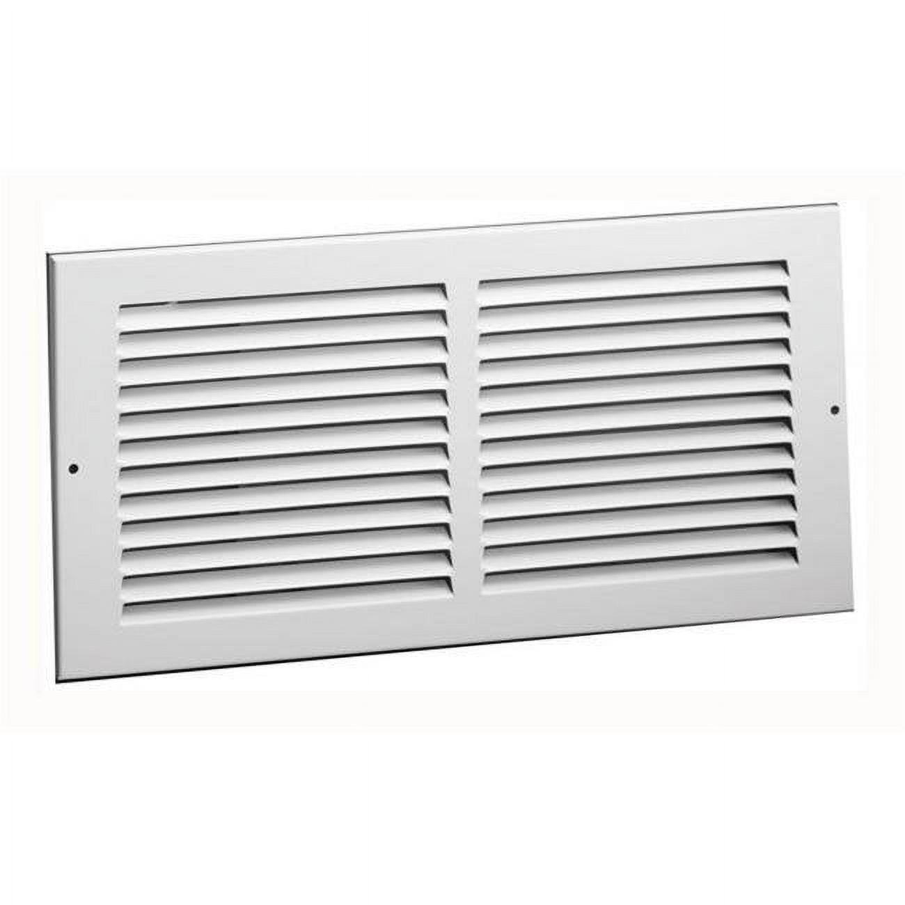 Tru Aire 6 in. H X 10 in. W 1-Way Powder Coat White Steel Return Air ...