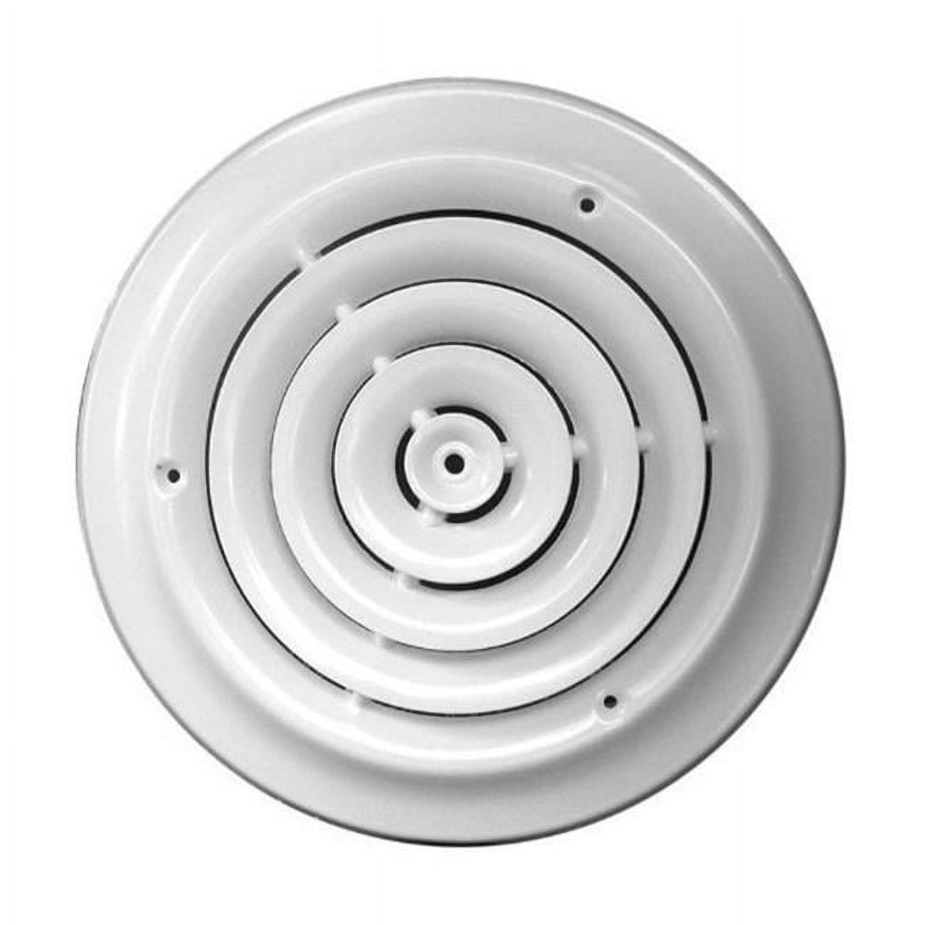 Tru Aire 6 in. H X 6 in. W Powder Coat White Steel Ceiling Diffuser ...