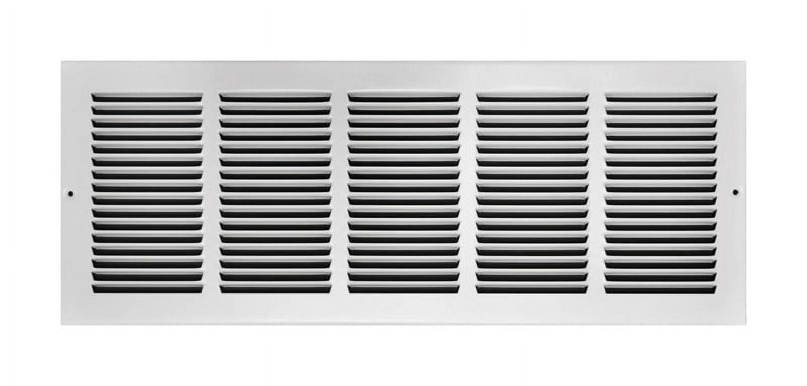 Tru Aire 8 in. H X 24 in. W 1-Way Powder Coat White Steel Return Air ...