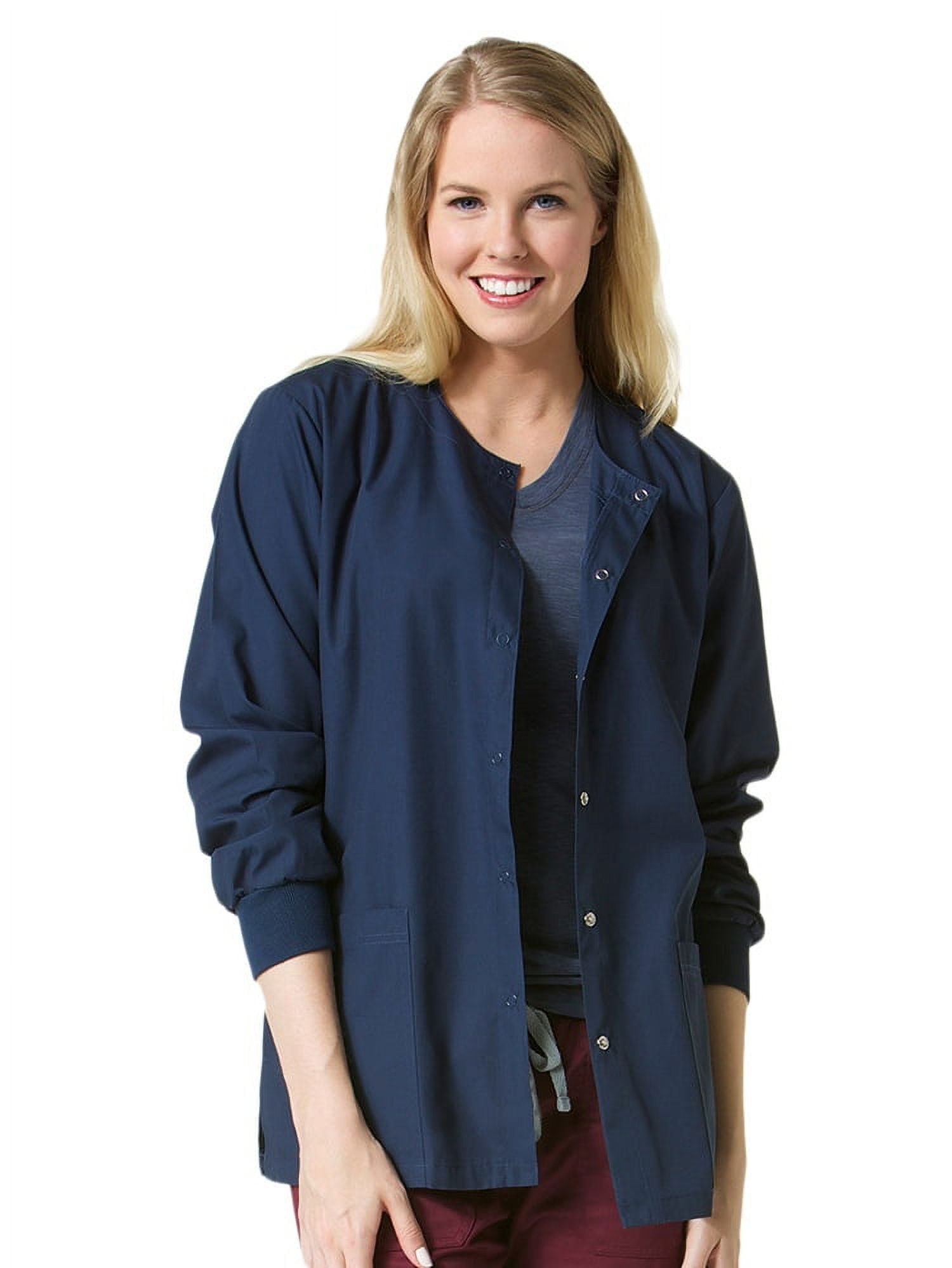 Tru Basic Unisex Snap Front Round Neck Jacket - Walmart.com